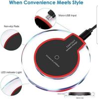 China 10W K9 Qi Crystal Fast Wireless Charging Mat For IPhone 8 8P X for sale