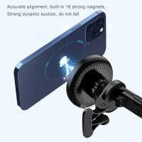 China Automatic Clamp Wireless Magsafe Charger Car Mount  Air Vent for sale