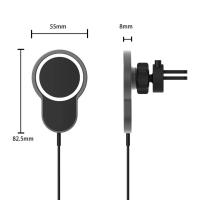 China 15W 12V Wireless Magsafe Charger Stand Aluminum Alloy For IPhone 12 Pro Max for sale