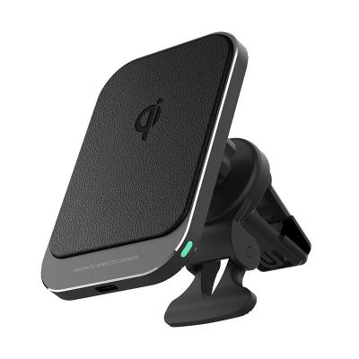 China 5V 2A Phone Car Magnetic Wireless Charger / 15w Qi Magnetic Car Mount for sale