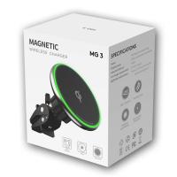 China Metal 15w Qi Wireless Charger Portable Magsafe Car Phone Holder for sale