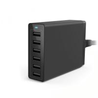 China 50W 6 Port USB Desktop Charger 5V 10A Intelligent IC for sale