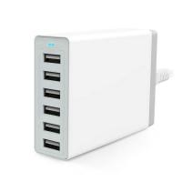 China 50W 6 Port USB Desktop Charger 5V 10A Intelligent IC for sale