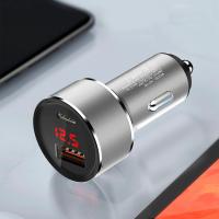 China 2 In 1 Dual Port Car Charger 30W PD QC3.0 For Smart Phone for sale