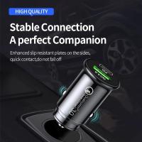 China 20W USB C Dual Port Car Charger QC3.0 Mini Lighter Slot PD for sale