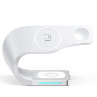 China 9V 2A 3 In 1 Magsafe Wireless Charger Fast Charging Station 85% For Iphone 12 for sale