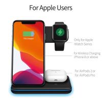 China 3 In 1 Wireless Charging Stations Dock 15W 2A For IPhone 226.5g for sale