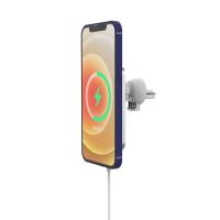 China Alloy 15w Magsafe Wireless Car Charger Mount Auto Lock 12V 2A for sale
