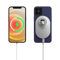 China Alloy 15w Magsafe Wireless Car Charger Mount Auto Lock 12V 2A for sale