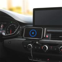 China 2A 9V Wireless Charging Magnetic Car Mount Qi Auto Clamping Car Phone Holder for sale