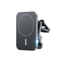 China 15W QI Wireless Magsafe Charger Magnetic Car Phone Holder 12V 1.5A for sale