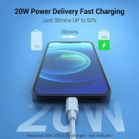 China 3A USB C To Lightning Cable , 3FT IPhone 12 Fast Charger Cable 20w for sale