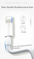 China 2.4A Apple IPhone Charger Cable TPE Fast Charging Cord 1M For IPhone 12 Mini Pro for sale
