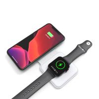 China 15W Dual Magsafe Magnetic Wireless Charger Folding For IPhone 12 IWatch for sale