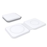 China 15W Dual Magsafe Magnetic Wireless Charger Folding For IPhone 12 IWatch for sale
