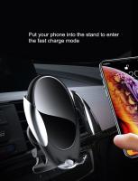 China 9V 1.1A auto induction wireless charging magsafe Car Holder Charger 15W for sale