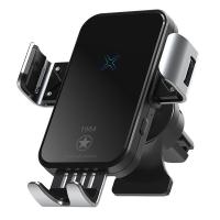 China 5W Qi Wireless Car Charger Holder Smart Coil Induction 6mm For Samsung S21 IPhone 12 for sale