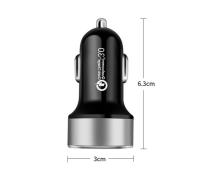 China LCD Type C Car Charger PD 6A 36W QC3.0 For IPhone Huawei Xiaomi for sale