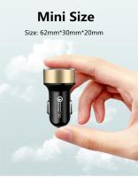 China LCD Type C Car Charger PD 6A 36W QC3.0 For IPhone Huawei Xiaomi for sale