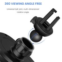 China 7.5W Qi Wireless Car Charger Air Vent Gravity Scale 145g for sale