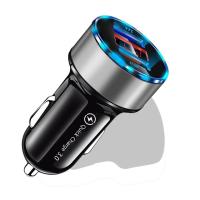 China 2.4A QC 3.0 Dual Port Car Charger Adapter Universal For IPhone 13 45g for sale