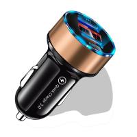 China 2.4A QC 3.0 Dual Port Car Charger Adapter Universal For IPhone 13 45g for sale