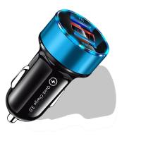 China 2.4A QC 3.0 Dual Port Car Charger Adapter Universal For IPhone 13 45g for sale