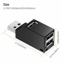 China 3 Ports 3.0 USB HUBs Adapter Extender Mini Splitter Box 17g ROHS for sale