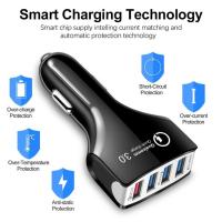 China QC3.0 4 Port USB Car Charger 7A 35W IPhone Charger Adapter for sale