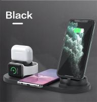China Rotating 6 In 1 Wireless Charging Station 5V 2A Multi Device Charger For Apple IPhone for sale