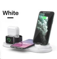 China Rotating 6 In 1 Wireless Charging Station 5V 2A Multi Device Charger For Apple IPhone for sale