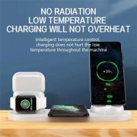 China Rotating 6 In 1 Wireless Charging Station 5V 2A Multi Device Charger For Apple IPhone for sale
