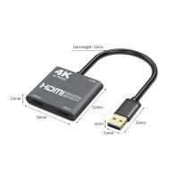 China USB3.0 HDMI Video Capture Device 4K 1080P USB Audio Capture Card DSLR Camcorder 82g for sale