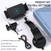 China 15W 9V Qi Wireless Car Charger Mount Holder 6MM For Galaxy Z Flip 3 for sale