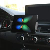 China FOD 15W Wireless Car Charger Phone Mount 9V Dashboard Windshield Adjustment for sale