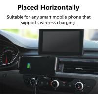China Folding Screen Qi Wireless Car Charger 9V 2A Fast Phone Holder for sale