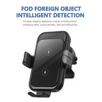 China Dual Coil Qi Wireless Car Charger car phone holder 10W For Samsung Galaxy Z Flip 3 5G for sale