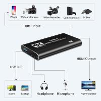 China 1080P 60fps HDMI Video Capture Device Portable USB C HDMI Capture Card 4Kp60 ROHS for sale