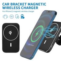 China 12V 1.5A Magsafe Fast Magnetic Wireless Car Charger For IPhone 13 Mini Pro Max for sale