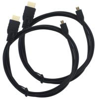 China 1.5m Micro HDMI To HDMI Cable 4K OEM MALE MALE For Raspberry Pi 4 for sale