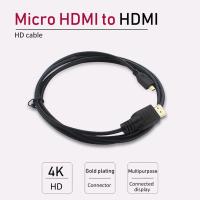 China 1.5m Micro HDMI To HDMI Cable 4K OEM MALE MALE For Raspberry Pi 4 for sale