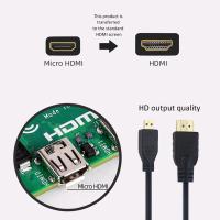 China 1.5m Micro HDMI To HDMI Cable 4K OEM MALE MALE For Raspberry Pi 4 for sale