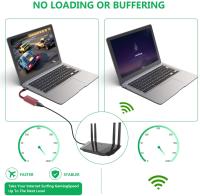 China 100M USB C Ethernet Adapter Type C To RJ45 802.11n 5G Compatible With MacBook Pro 2019 for sale