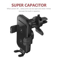 China Dual Coil 15W Qi Fast Charging Auto Clamping Car Charger Phone Mount Designer Wireless Charger for Samsung Z Flip for sale