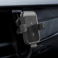 China Dual Coil 15W Qi Fast Charging Auto Clamping Car Charger Phone Mount Designer Wireless Charger for Samsung Z Flip for sale