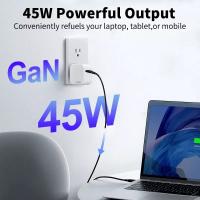 China 45W PPS 30W GaN USB C Wall Charger For IPhone 12 13 Pro Max MacBook Air for sale