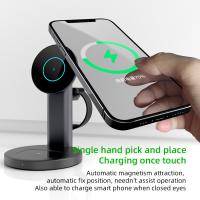 China Magnetic 15W ABS Wireless Charging Station For IPhone Airpods Apple Watch for sale