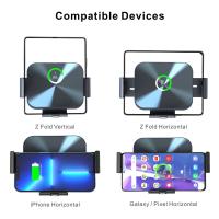 China Samsung S22 Galaxy Car Wireless Charger Z Fold2 15W 9V Fast Charging for sale