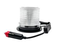 China RD-213-30B Cars Magnetic LED Beacon Lights Strobe Revolving White Transparant 12-24V for sale