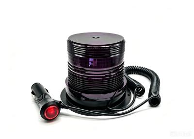 China RD-205-48B Purple LED Beacon Flashing Light Strobe Magnetic With 12V 24V Lighter Plug for sale